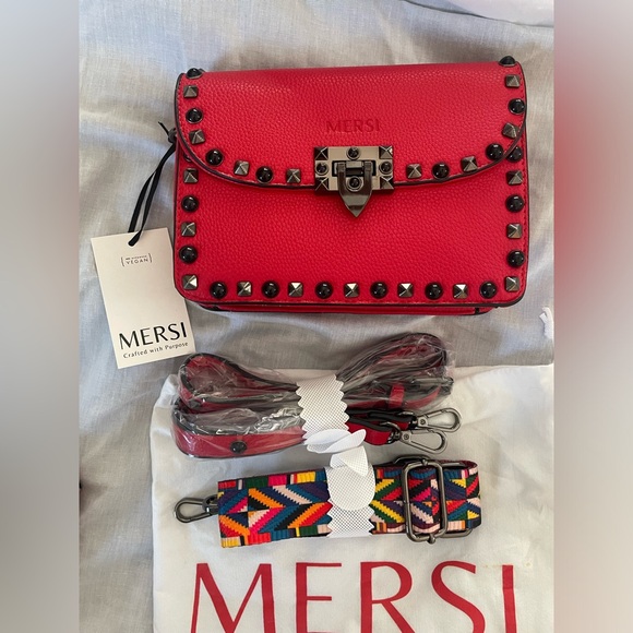 Bags | Mersi New Vegan Leather Purse Stylish Beautifully Crafted | Poshmark